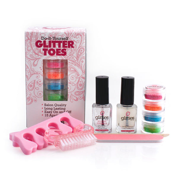 DIY Glitter Toes | Rockstar Toes | Nail Art Kits - Glitties
